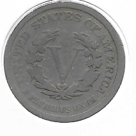 Rare Old Antique 1883 Barber US Liberty V Nickel Coin Estate Collection ...