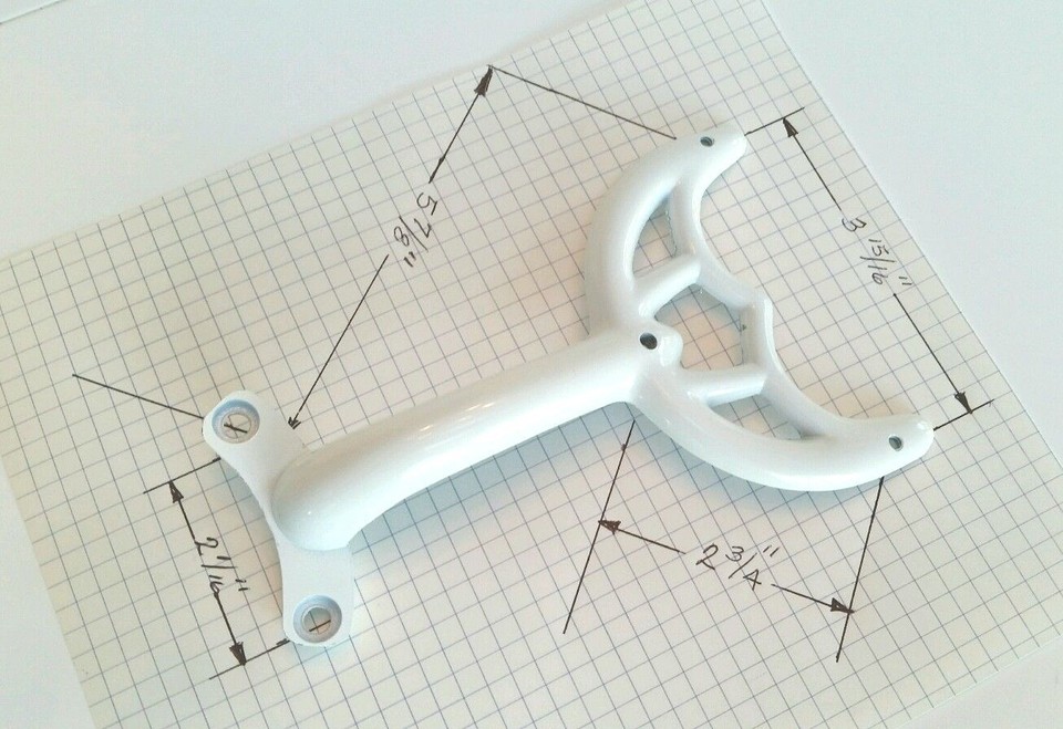 52" White Ceiling Fan Blade Arm Replacement Bracket Fits Hunter ...