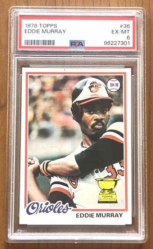 1978 Topps Eddie Murray #36 Just Graded PSA Rookie Card RC Orioles HOF ...