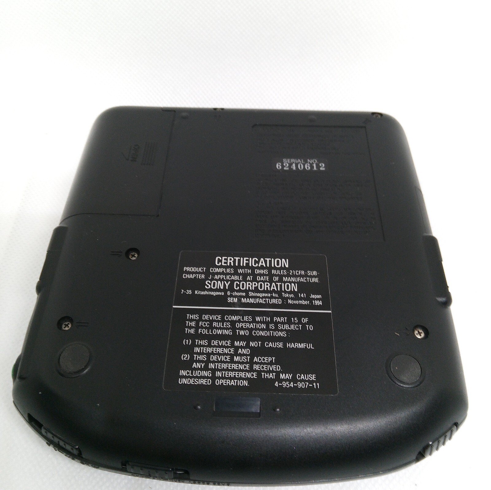 Vintage Retro Sony Discman D-131 Mega Bass CD Player For Parts Or ...