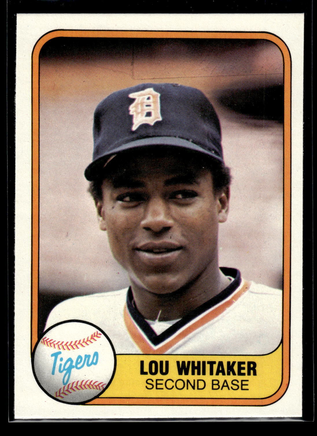 1981 Fleer Baseball #463 Lou Whitaker "Set Break" Mint Detroit Tigers ...