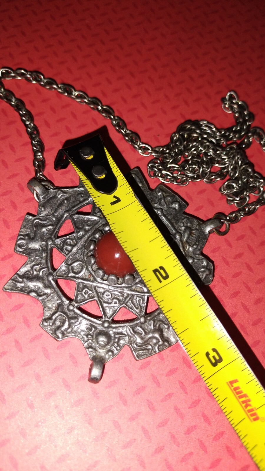 RARE Vintage MARK HEISTER Zodiac Calendar Pewter Pend… - Gem