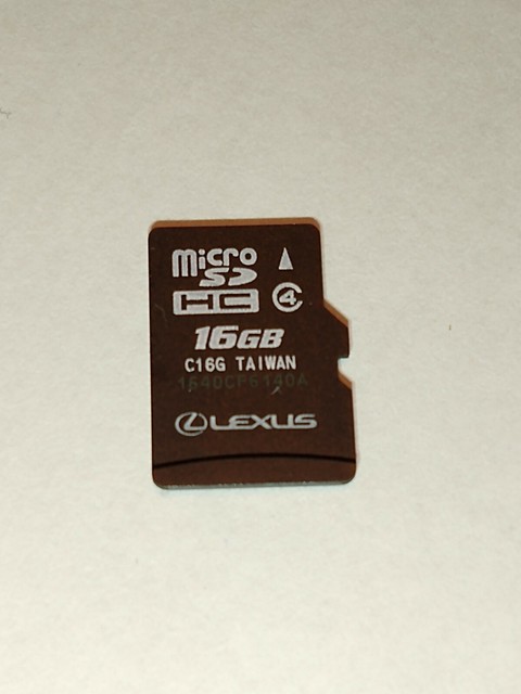 OEM Genuine Lexus Navigation Micro SD Card 86271-53390 Update NAV 16gb ...