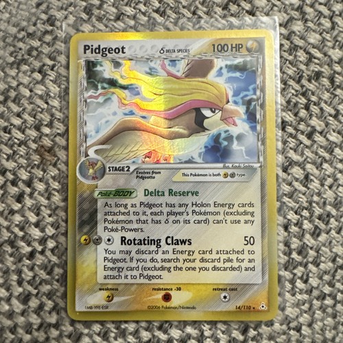 Pidgeot 14/110 (Delta Species) EX Holon Phantoms Pokémon TCG Holo Rare ...