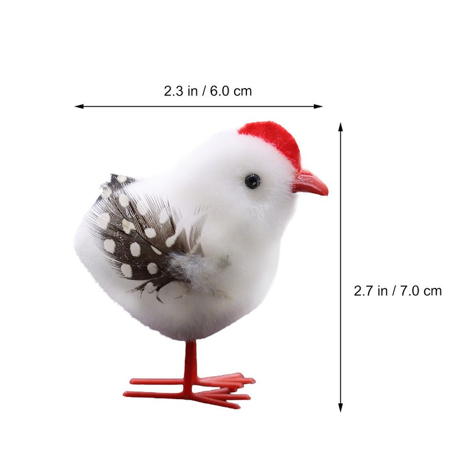 4 Pcs Mini Chicks for Crafts Baby Chicken Supplies Coop Decorations ...