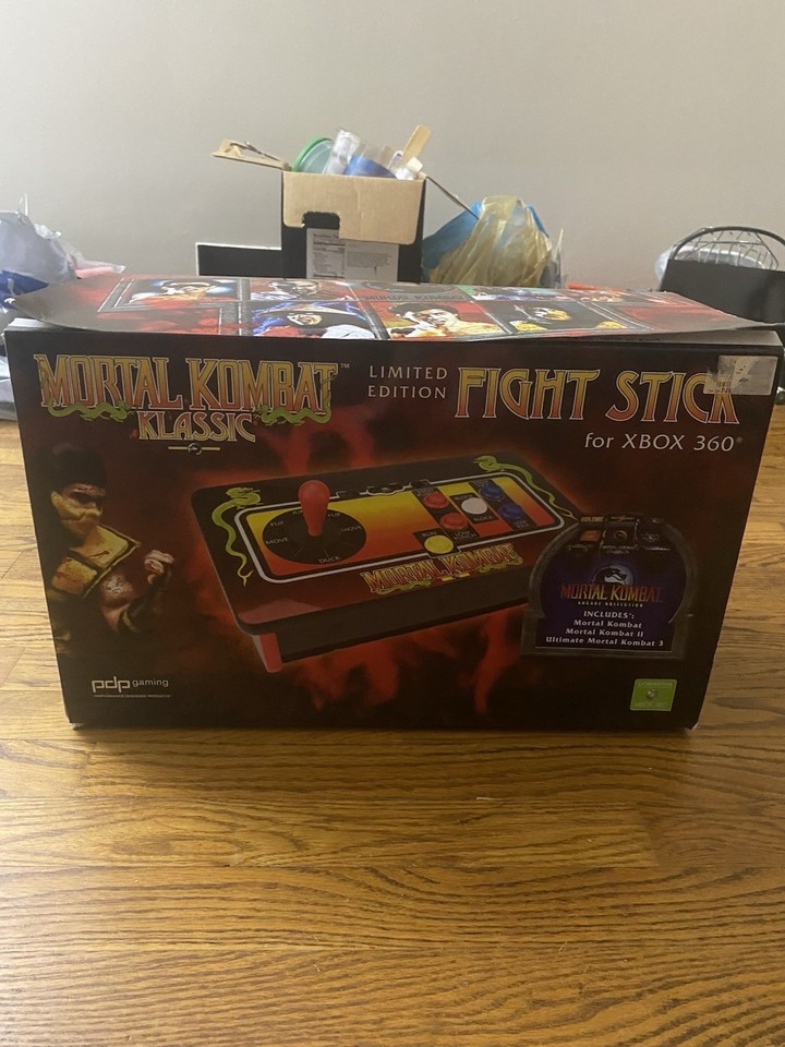 Mortal Kombat Klassic Arcade Fight Stick Xbox 360 LIMITED EDITION #5947/6000 | eBay
