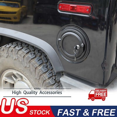 For Hummer H2 2003-2009 Fuel Door Locking Billet Aluminum Gas Tank Cap ...