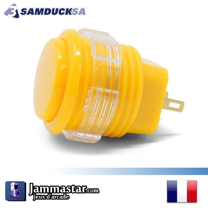 Crown Samducksa SDB-202-24-MX Arcade Push Button Yellow, 58% OFF