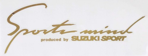 JDM OEM SUZUKI SWIFT Sports Mind Decal Sticker GOLD base JIMNY SAMURAI ...