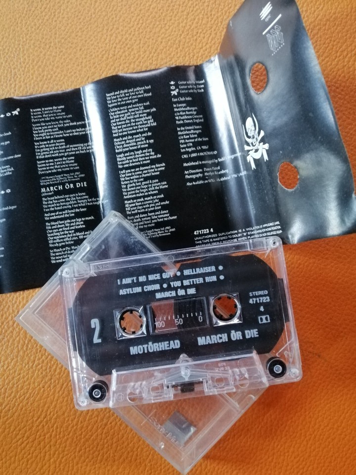 Motörhead [ March Or Die ] ORIGINAL CASSETTE THAILAND EDITION MOTORHEAD ...