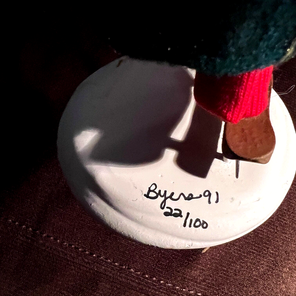 Vtg Byers' Choice Skaters 3 Pc Set - Man, Woman, Boy Signed & Numbered ...