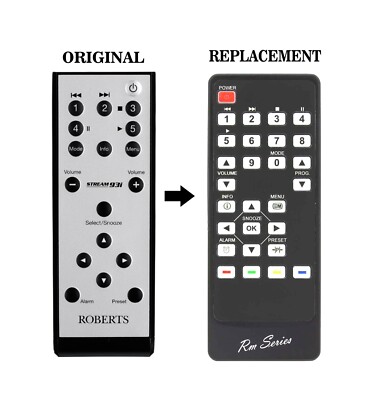 RM-Series Replacement Remote Control Fits ROBERTS STREAM93i | eBay UK
