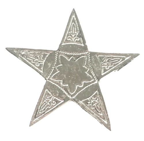 5 Pointed Star Emblem Orange Lodge Order Nickel Plated for Collarette ...