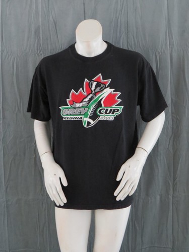 Retro CFL Shirt - 2003 Grey Cup Official Logo - Men's Extra-Large | eBay