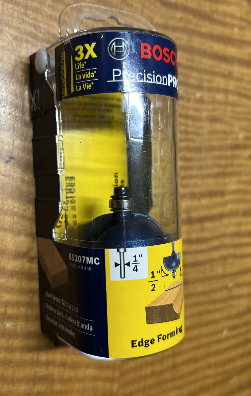 Bosch Precision Pro 1/2" x 5/8" Edge Forming Cove Router Bit 85207MC ...