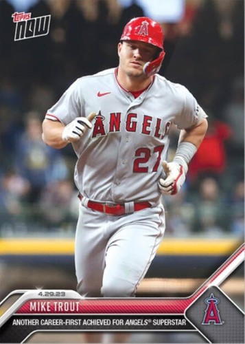 Mike Trout - 2023 MLB TOPPS NOW® Card 209 Homers in Back to Back ...
