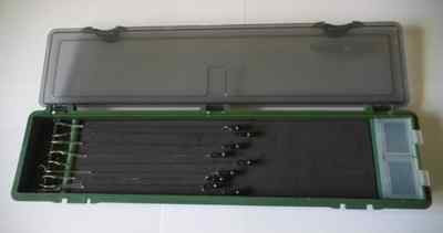 Rig board with 20 adjustable rigs carp course fishing tackle hooks ...