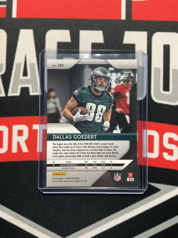 2018 Panini Prizm Dallas Goedert RC Rookie 299 💥 | eBay