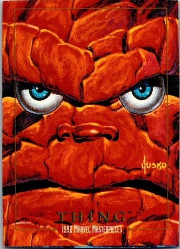 Marvel Masterpieces Thing 1992 Fantastic Four First Appearance | eBay