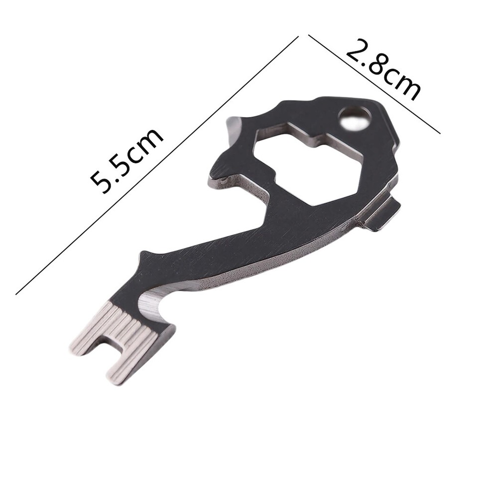 20in1 Keychain Multi Tool Crowbar Screwdriver Hex Wrench Carabiners ...