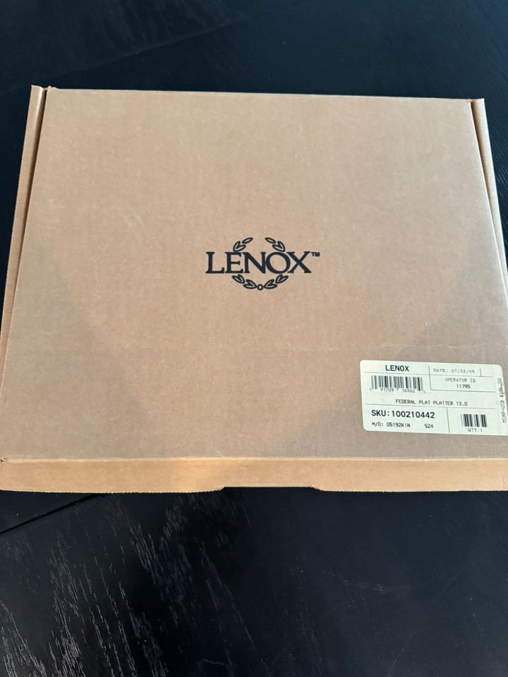 Lenox 13" Federal Platnium Plater | eBay