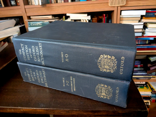 The Compact Edition of the Oxford English Dictionary 2 Volumes 1971 ...