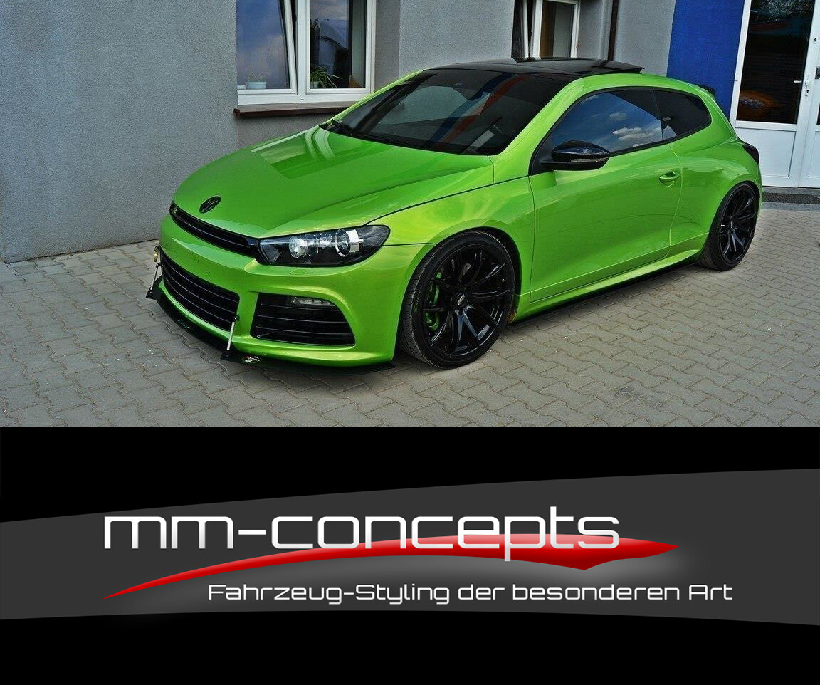 CUP Spoilerlippe TIE BARS für VW Scirocco R Frontspoiler Spoilerschwert ...