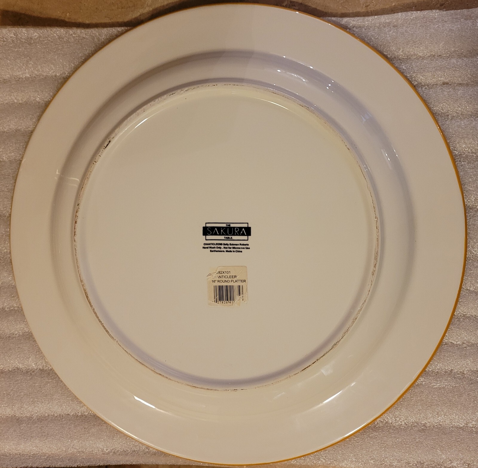 The SAKURA Table Chanticleer Sally Eckman Roberts 16" Round Platter | eBay