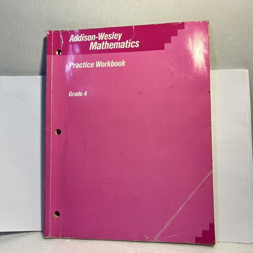 Partial Addison Wesley Practice Math Workbook Grade 4 | eBay