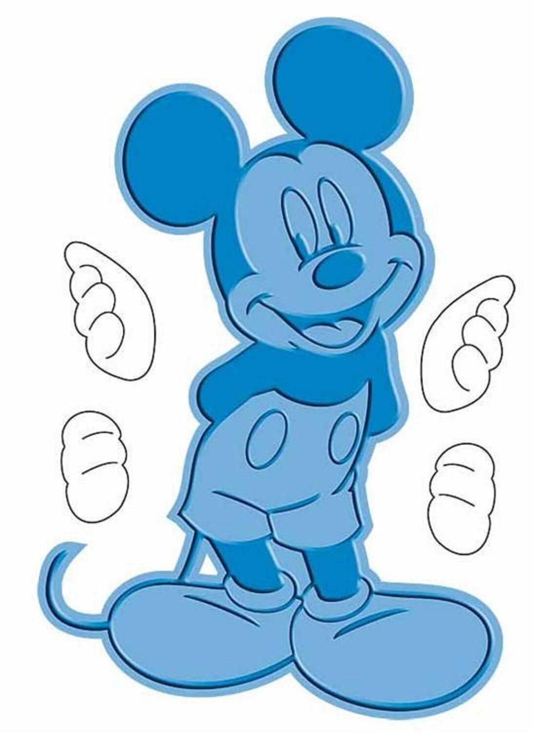 Mickey Mouse Cuttlebug Disney Cut & Emboss Die & Embossing Folder 37 ...