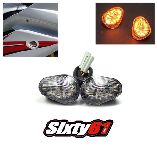 Yamaha R6 Flush Mount LED Turn Signal Lights 2003-2016 2017 2018 2019 ...