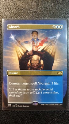 Absorb Borderless Alt Art 443 M PF MTG Dominaria Remastered | eBay