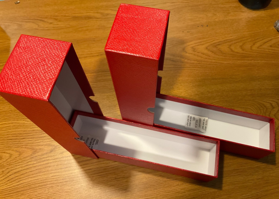 12 Coin Holder Storage Boxes Red SINGLE ROW for 2x2 Holders 9”X2”X2 ...