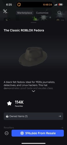 The Classic Roblox Fedora | ROBLOX LIMITED - CLEAN | 560,000 Value | eBay