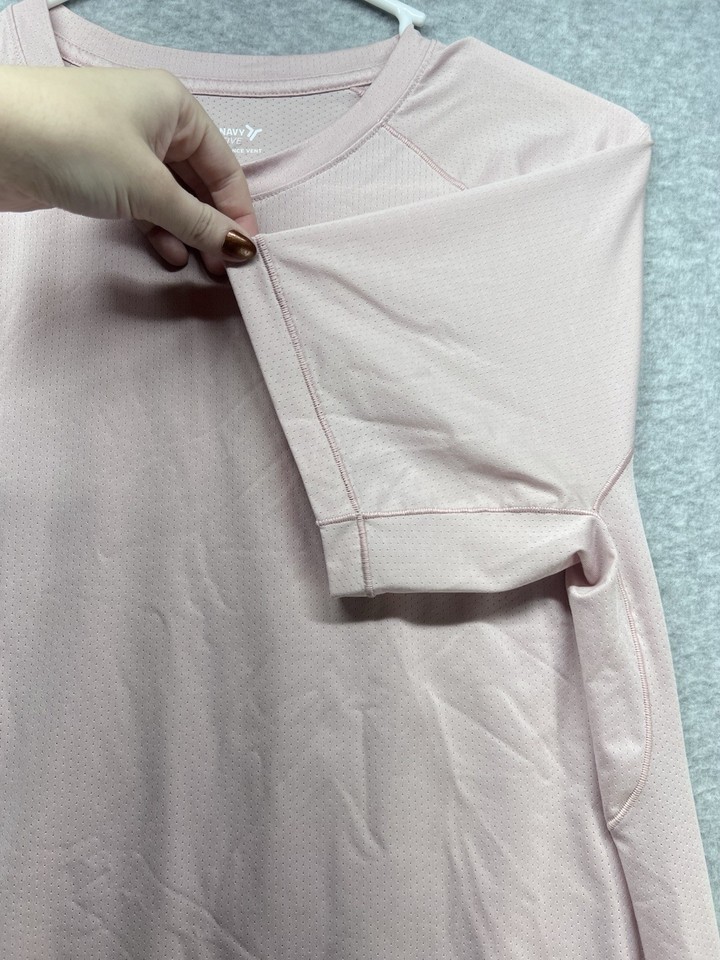 Old Navy Mens T-Shirt Size M Pink Round Neck Short Sleeve Active ...