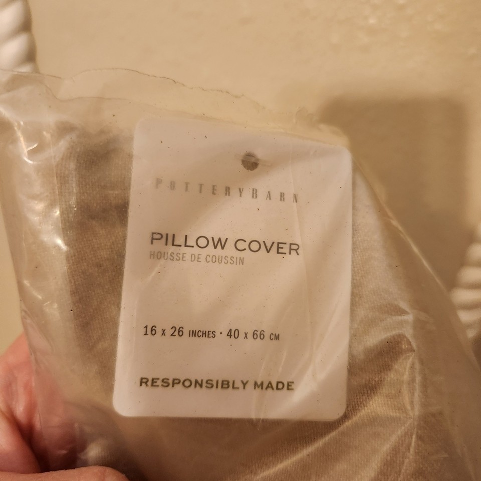 NEW Pottery Barn JOY patchwork Lumbar Christmas Pillow Cover Winter ...