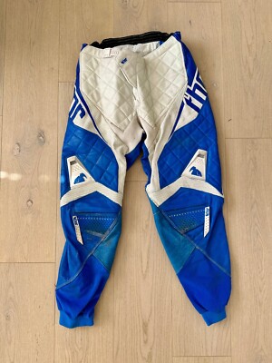 THOR CORE Supermoto Leather Riding Motorcycle Pants Men's 34 | eBay