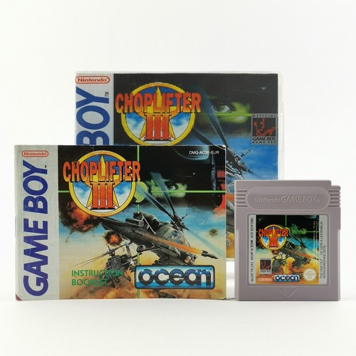Nintendo Game Boy Classic Spiel : Choplifter III 3 - Modul & Anleitung ...