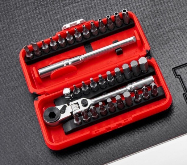 ICON RXFT-35 Locking Flex Head Ratchet And Bit Set, 35 Pc. 1/4" drive ...