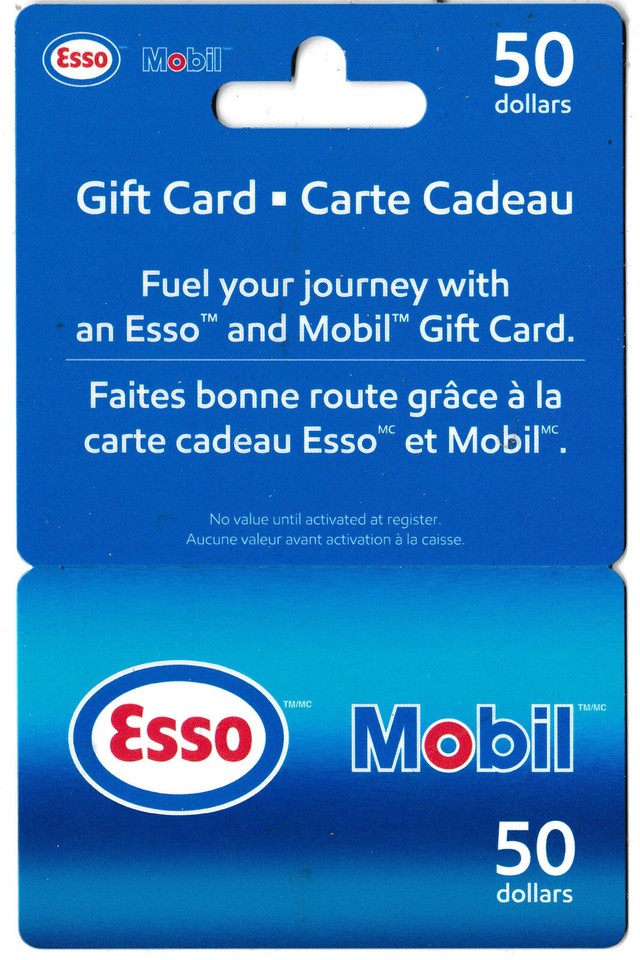 gift cards ESSO gas station 🚗🚚🛢️ Canada card collectible Road Thank you ...