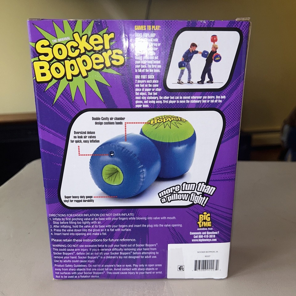 Socker Boppers Inflatable Boxing Pillows - One Pair Boppers - New In ...