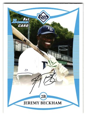 2008 Bowman Draft Jeremy Beckham 1st Tampa Bay Rays #BDPP23 | eBay