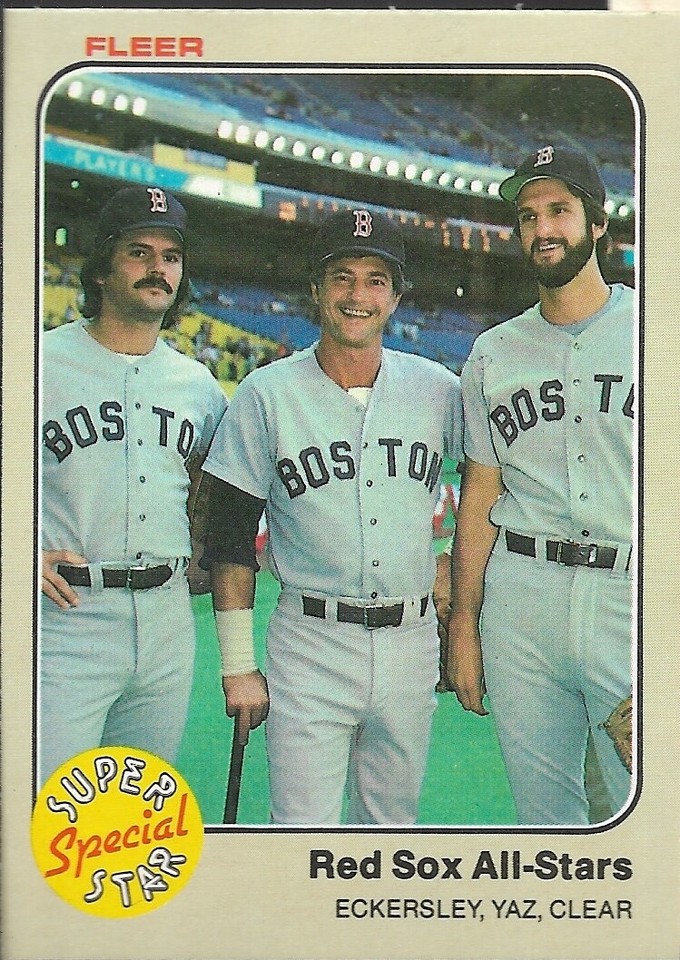 1983 Fleer Special Super Star Carl Yastrzemski Dennis Eckersley 629 ...