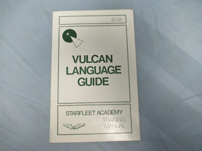 The Vulcan Language Guide Starfleet Academy Training Manual 1977 Pamphlet | eBay