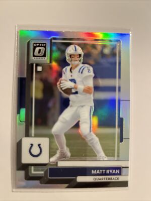 2022 Donruss Optic Silver Holo Prizm Matt Ryan #82 Indianapolis Colts ...