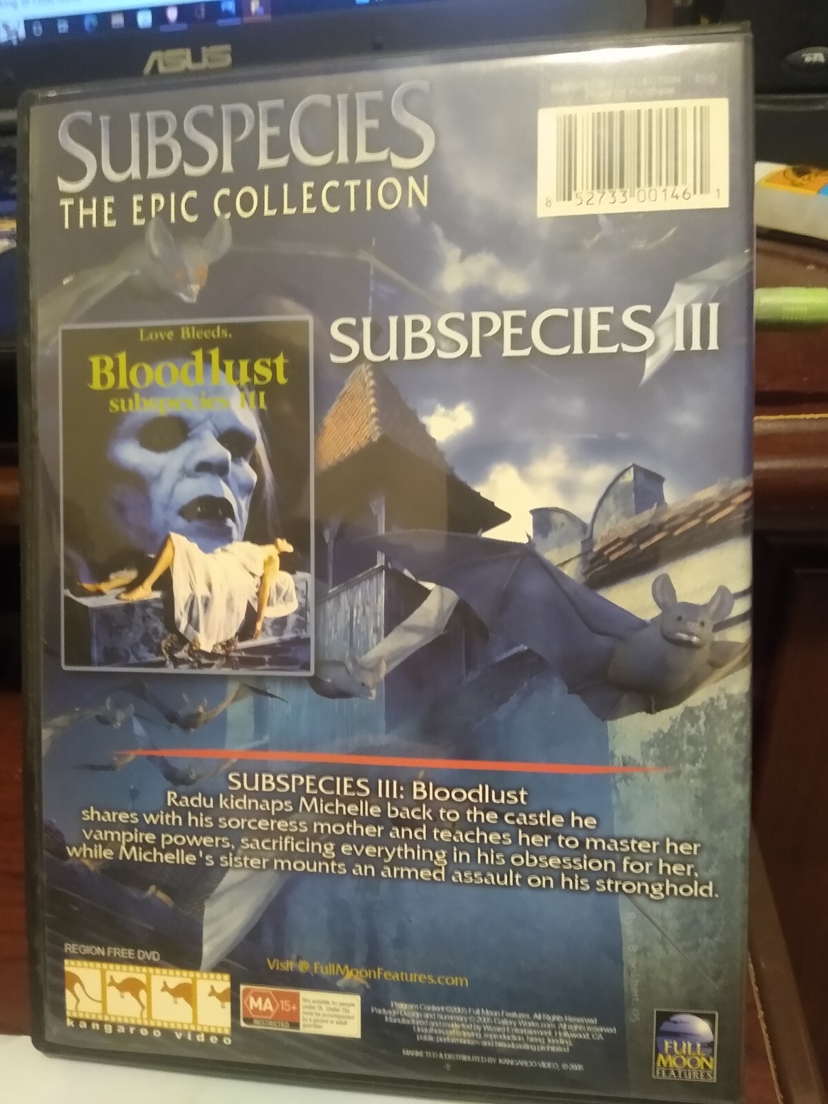 VINTAGE SUBSPECIES EPIC COLLECTION: SUBSPECIES I, II, III & VAMPIRE ...