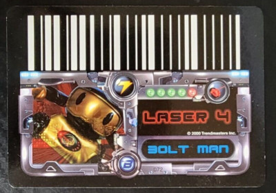 Rumble Robots - Power Cards - Laser 4 - Bolt Man | eBay