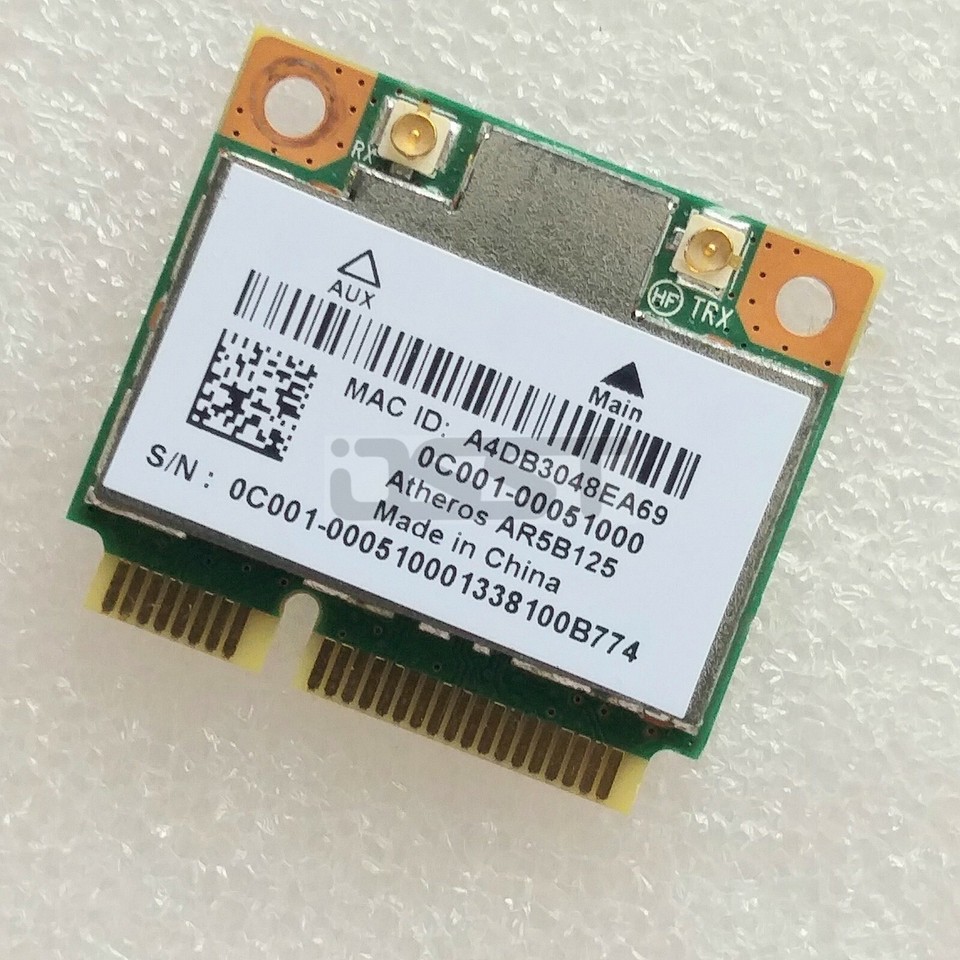 Atheros AR9485 AR5B125 Half Mini PCIe WIFI Card Wlan Wireless 802.11bgn ...