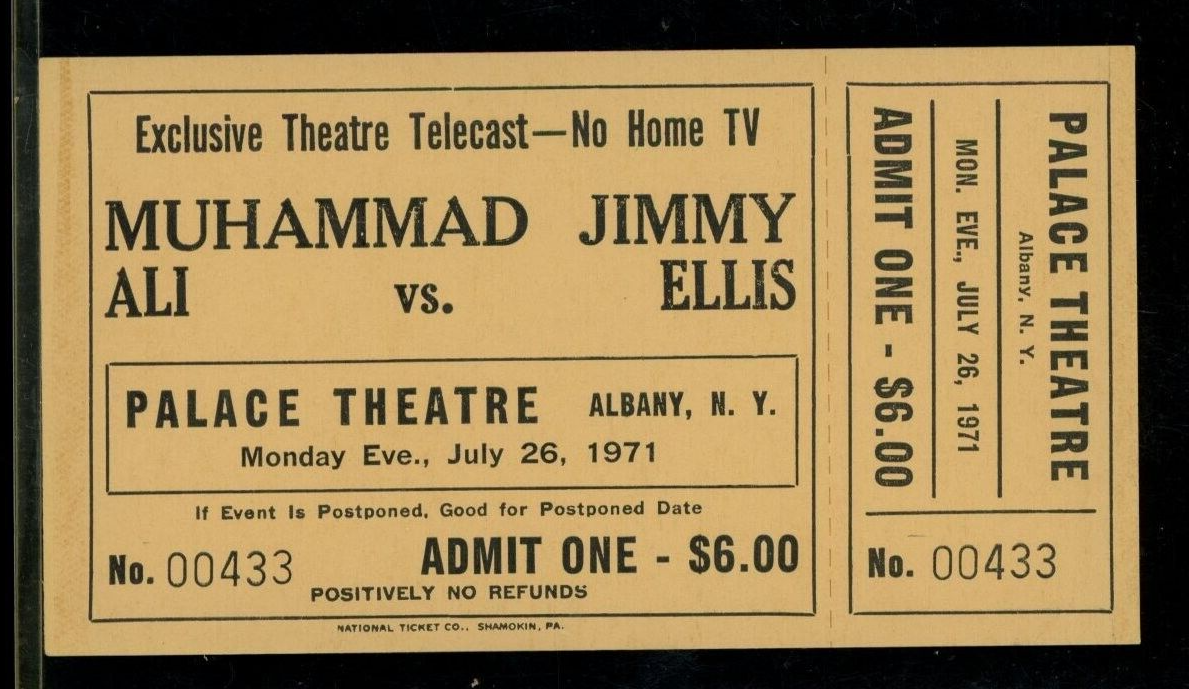 July 26th 1971 Muhammad Ali VS. Jimmy Ellis FULL TICKET LOOK! | eBay