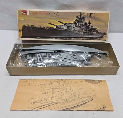 Vintage UPC H.M.S. REVENGE MODEL KIT BATTLESHIP | eBay